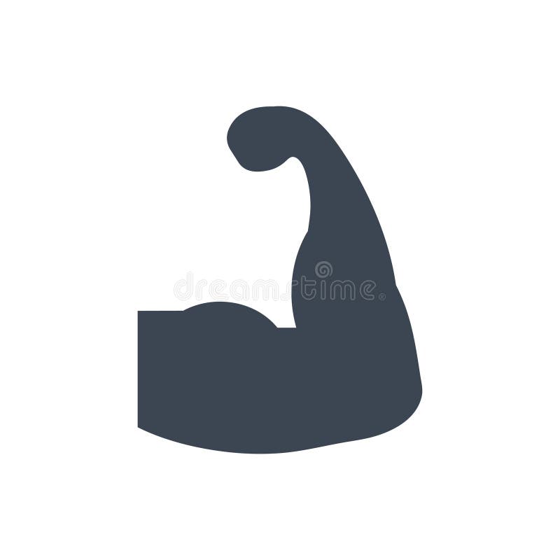 Biceps Icon. Simple Vector Graphics Stock Vector - Illustration of ...