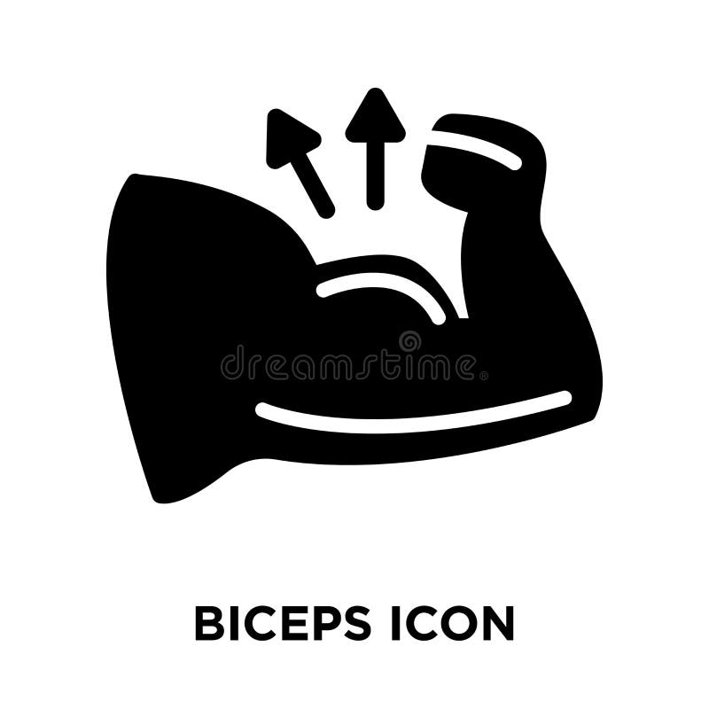 Man Biceps Logo or Badge Vector Illustration, Male Hand Holding ...