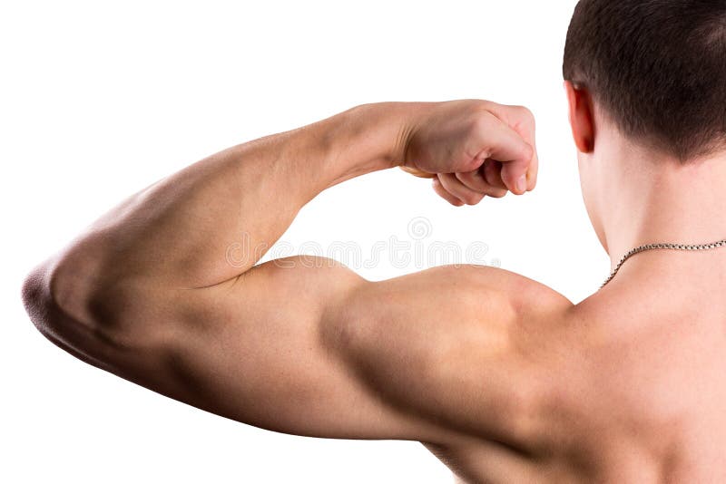Rapprochement De La Main Dun Homme De Fitness Muscle De Musculature En