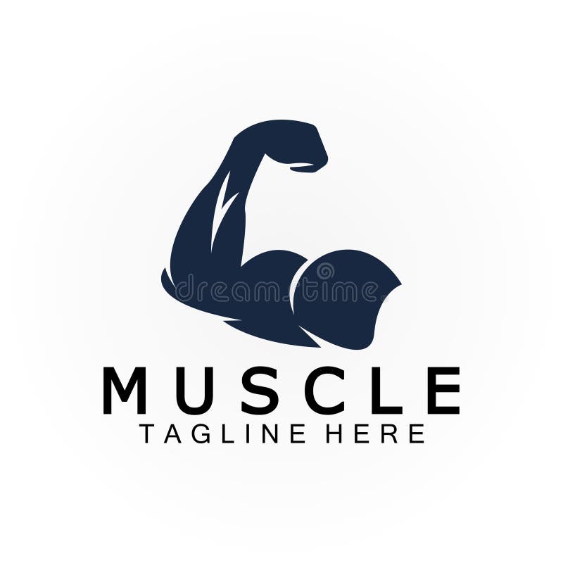Biceps Muscle Icon Logo Vector Design Template Stock Vector ...