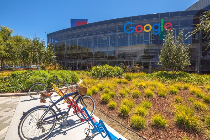 Bicicleta Mountain View De Googleplex Imagen editorial - Imagen de ...