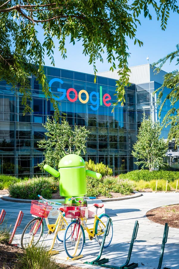 Bicicletas Em Matrizes De Googleplex - De Google Fotografia Editorial ...