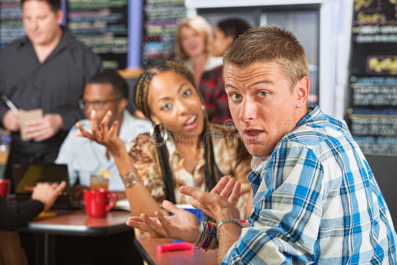 Bickering Young Couple stock photo. Image of husband - 41620908