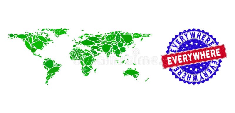 Bicolor Everywhere Textured Seal with Leaf Green Composition of ...