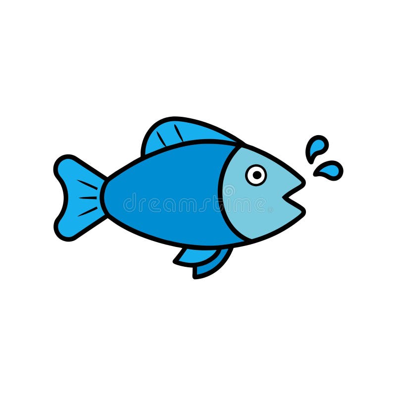Bicolor Parrotfish Fish Dancing Icon Vector Illustration Stock Vector ...
