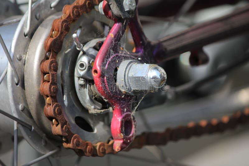 The Wheel from a Motorcycle with Spikes Stock Image - Image of wheel ...