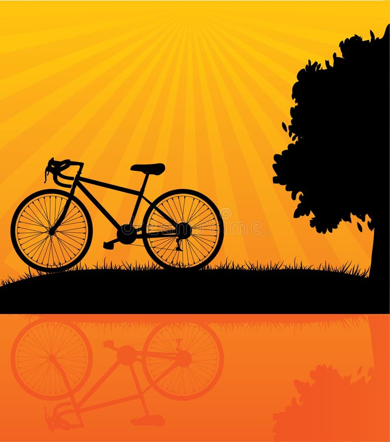 Orange Road Bicycle Stock Illustrations – 3,081 Orange Road Bicycle ...