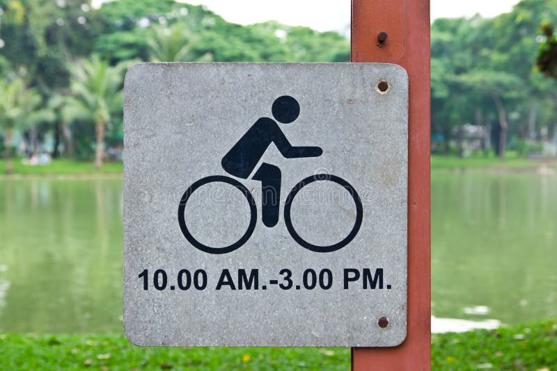 Bicycle allow sign stock photo. Image of city, commute - 19428946