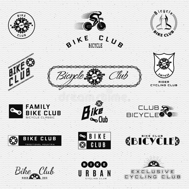 Set of Bicycle Badge Logo Template Design Stock Vector - Illustration ...