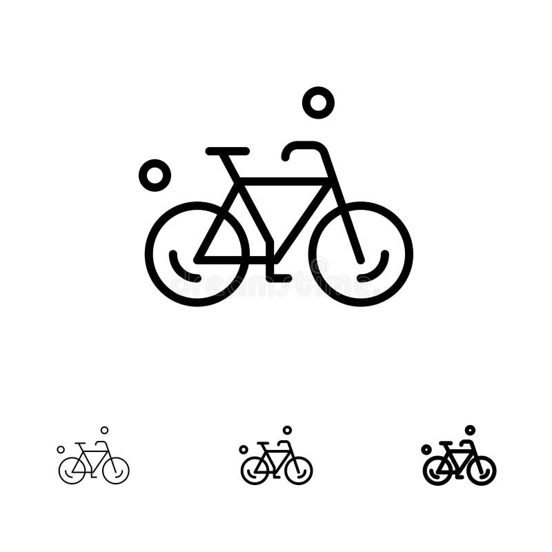 Bicycle Line and Glyph Icon, Cycle and Sport, Bike Sign, Vector ...