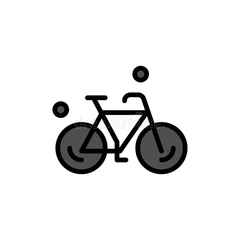 Bicycle, Bike, Cycle, Spring Flat Color Icon. Vector Icon Banner ...