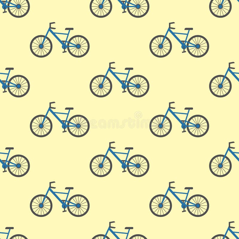 Bicycle bike pattern stock vector. Illustration of isolated - 93272733