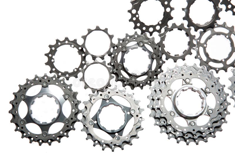 Bicycle cassette stock image. Image of closeup, iron - 99602055