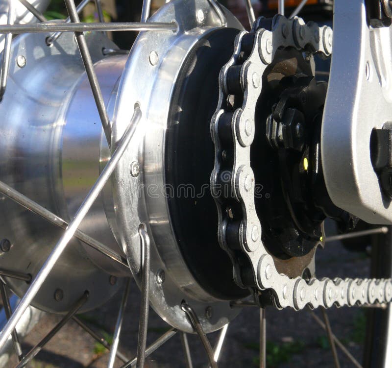 Bicycle chain stock photo. Image of engine, electric - 14732228