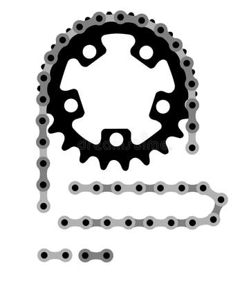 Bicycle chain stock vector. Illustration of metal, chainring - 2315737