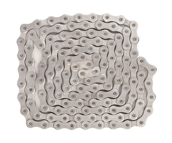 Bicycle chain stock photo. Image of coiled, isolated - 391926324