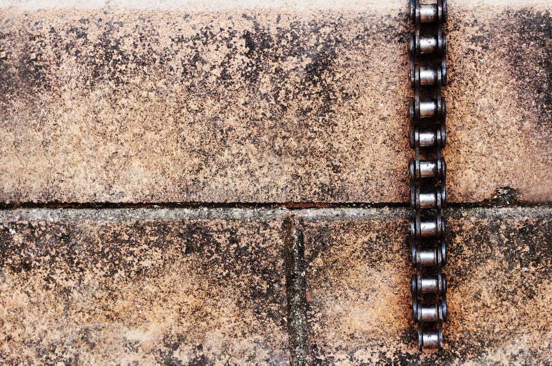 Bicycle chain on brick stock photo. Image of bicycle - 47387498
