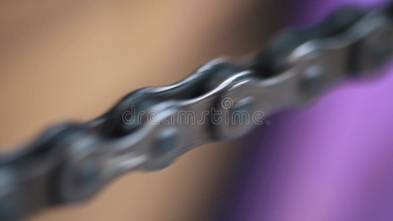The Bicycle Chain is Captured Interacting with the Teeth of the Gear ...