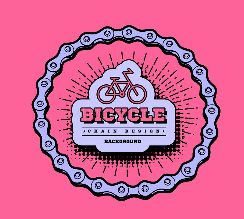 Bicycle Chain in the Form of a Circle. 3D Design Stock Vector ...