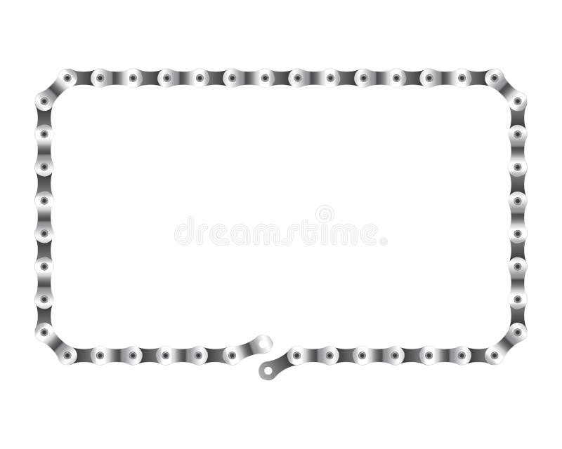 Bicycle Chain Frame stock vector. Illustration of machine - 91685681