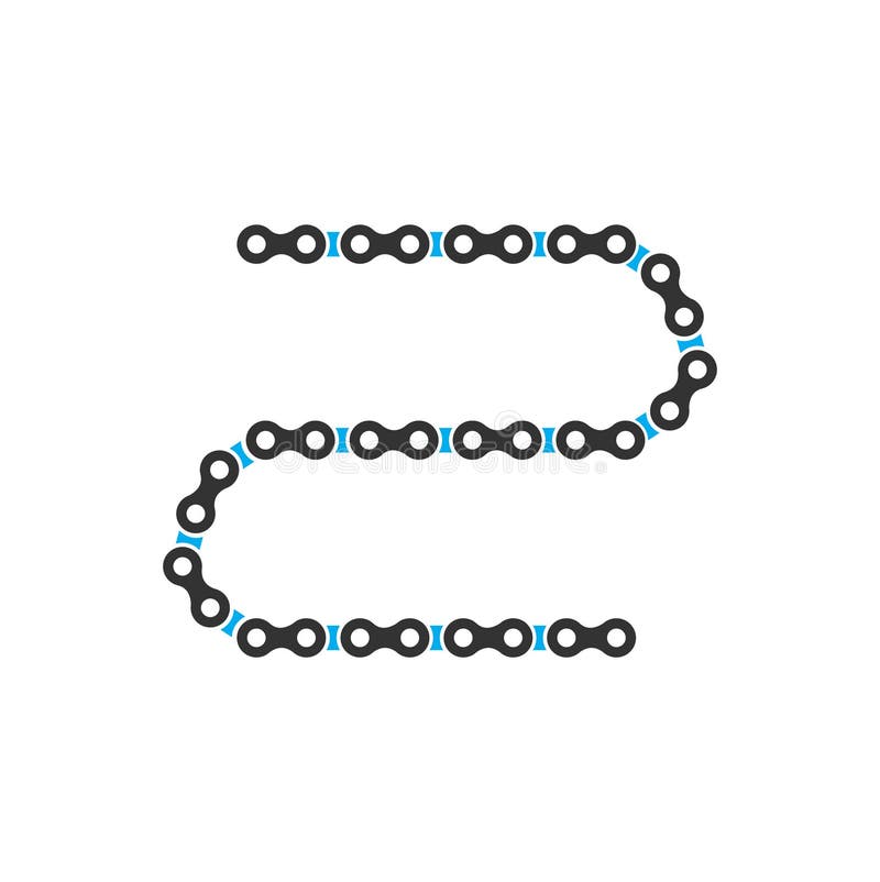 Bicycle Chain Icon on Background for Graphic and Web Design. Simple ...