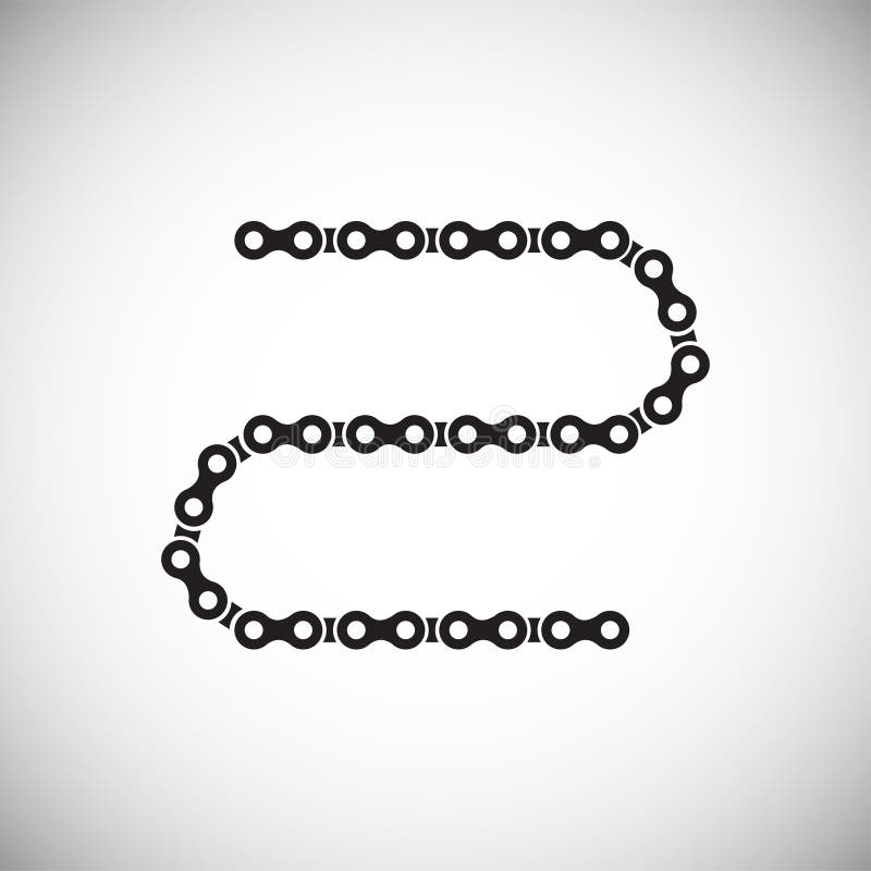 Bicycle Chain Icon on Background for Graphic and Web Design. Simple ...