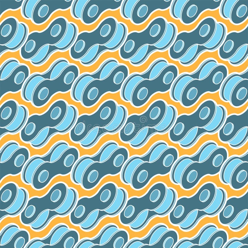 Bicycle Chain Pattern Seamless. Vector Background Stock Vector ...