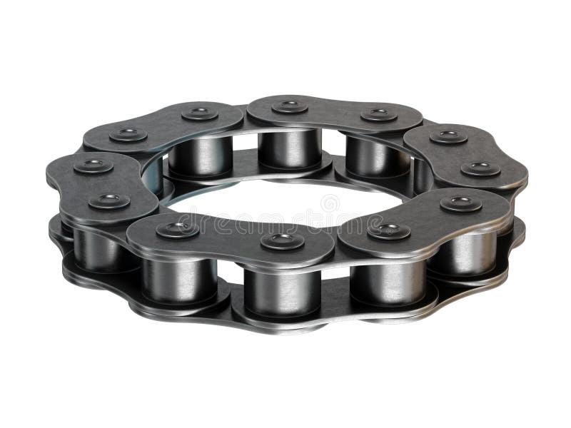 Bicycle chain ring stock image. Image of iron, link, alloy - 46198947