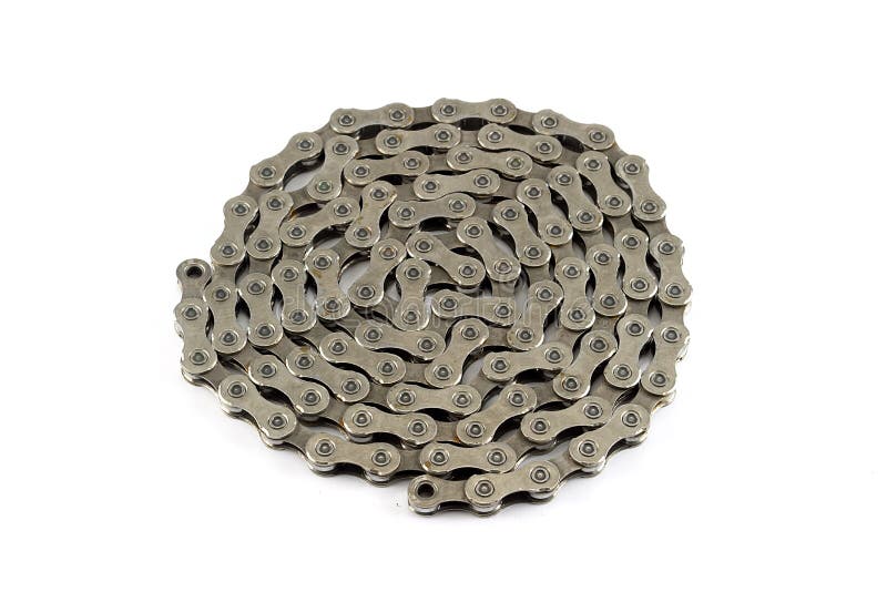 A Bicycle Chain Looped into a Circle Stock Image - Image of ride, cycle ...