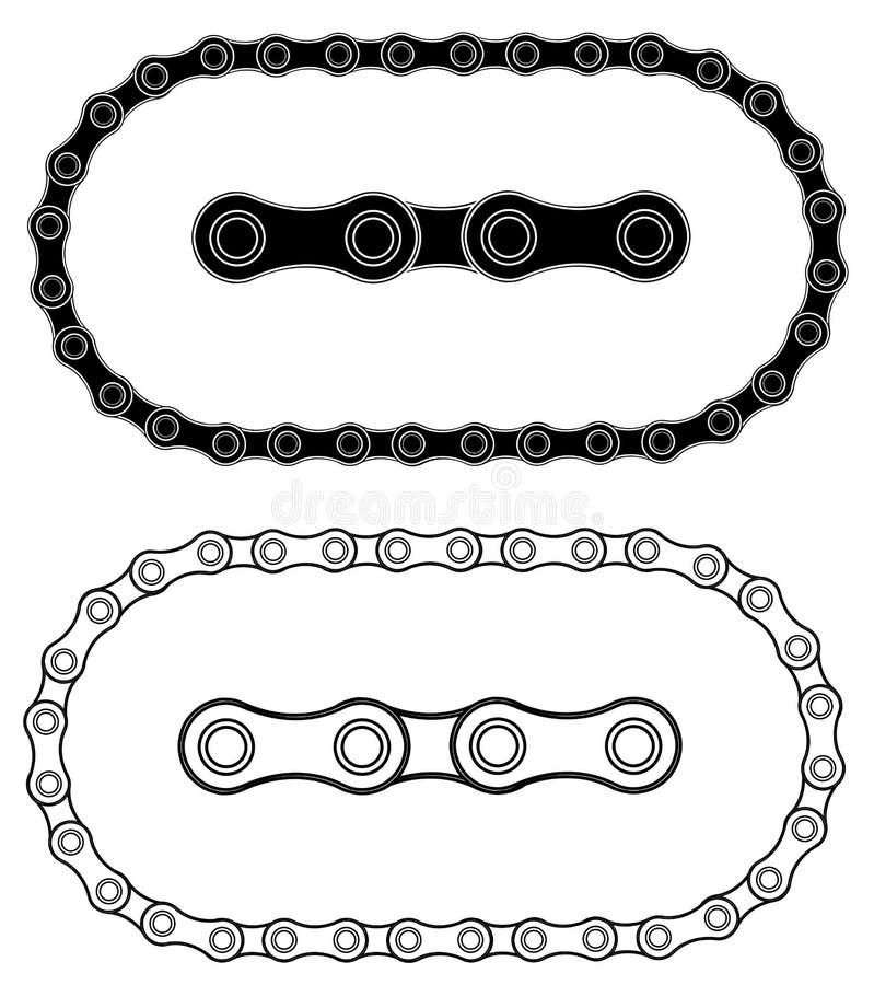 Bicycle Chain Seamless set stock vector. Illustration of graphic ...