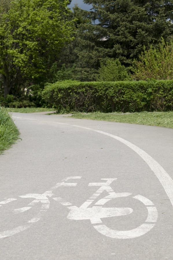 Bicycle city path stock image. Image of path, urban, bike - 40249799