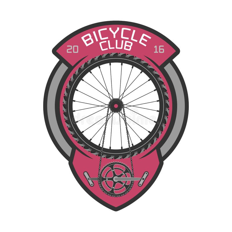 Bicycle Club Vector Template Logo Stock Vector - Illustration of gear ...