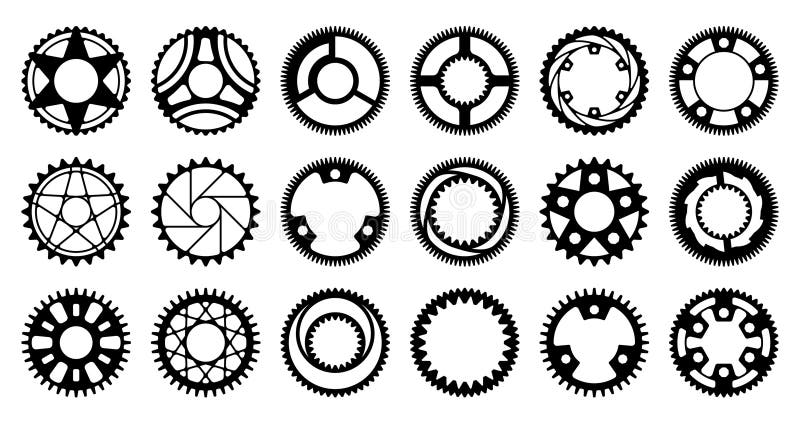 Bike Cog Silhouette Stock Illustrations – 449 Bike Cog Silhouette Stock ...