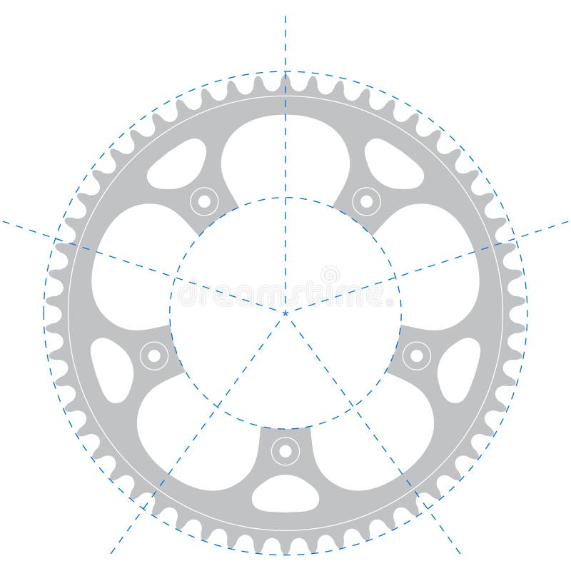 Bicycle crank stock vector. Illustration of chain, gear - 9991107