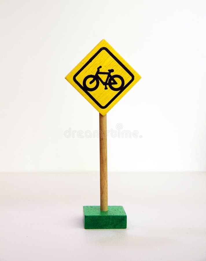 Bicycle Crossing Sign stock photo. Image of crossing - 14784358