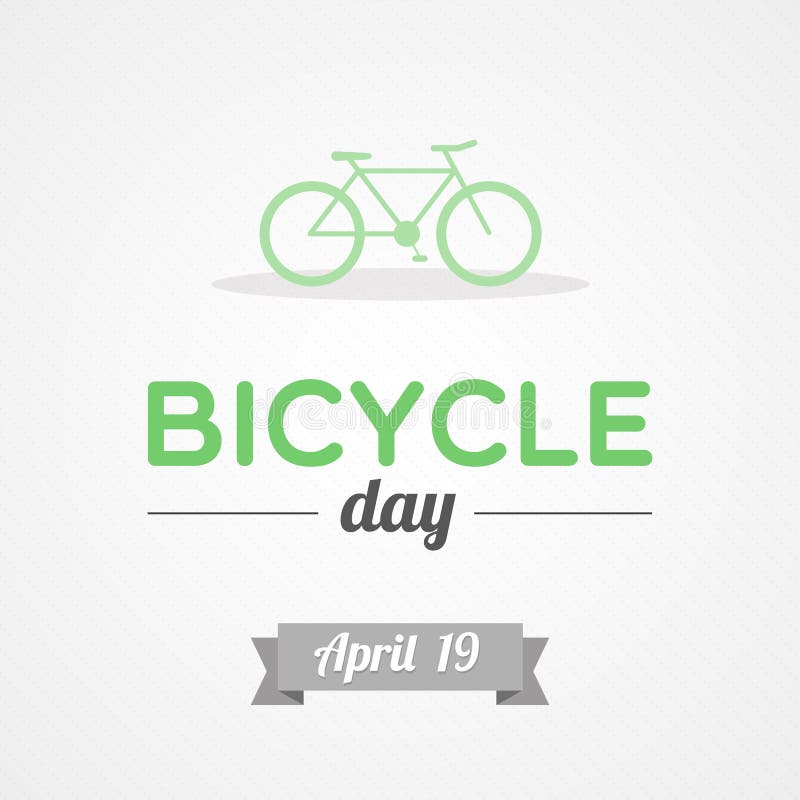 Bicycle Day. April 19. Vector Illustration, Flat Design Stock Vector ...