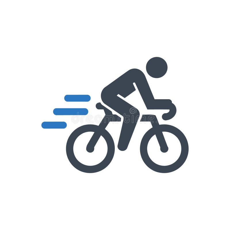Bicycle Delivery Speed Icon Stock Vector - Illustration of icon, speed ...