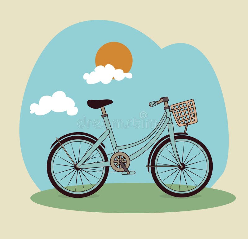 Bicycle design stock vector. Illustration of beige, biker - 37095004