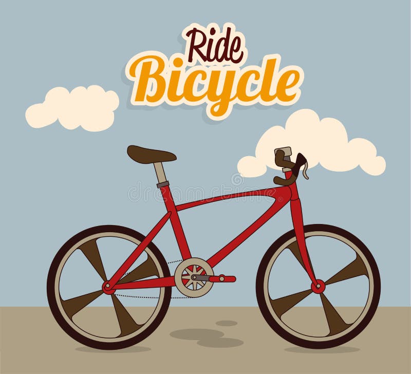 Bicycle design stock vector. Illustration of label, road - 35811317