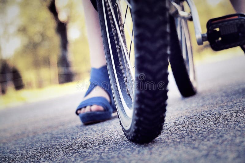 Bicycle stock photo. Image of bicycle, view, bicyclist - 57658392