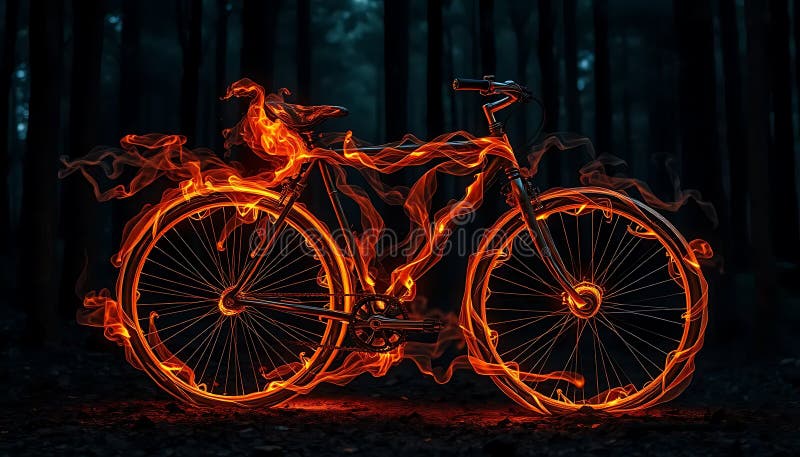 Bicycle Engulfed Stock Illustrations – 21 Bicycle Engulfed Stock ...