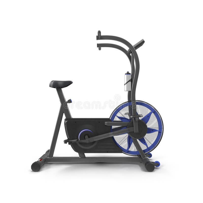 Bicycle Exercise Machine Isolated White 3d Illustration Stock Photos ...