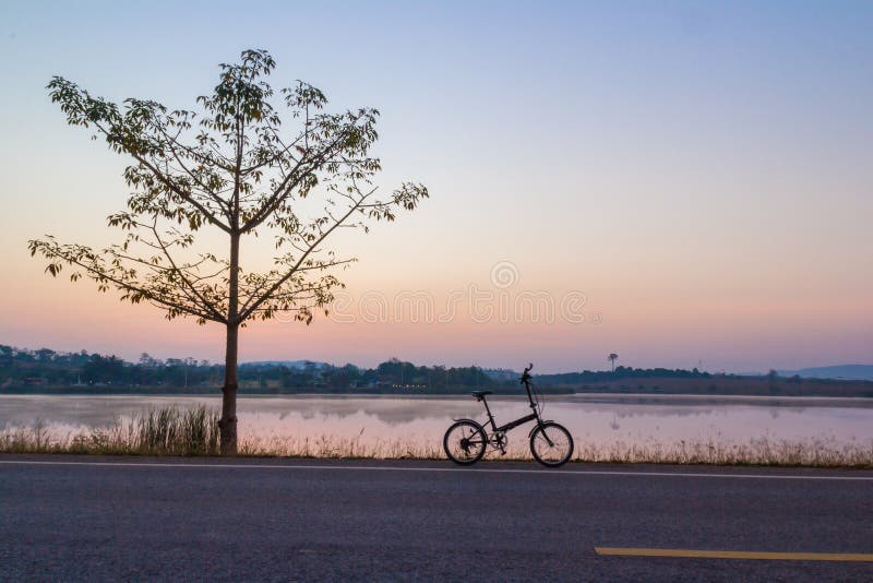 Bicycle Exercise in the Morning Stock Photo - Image of road, holiday ...