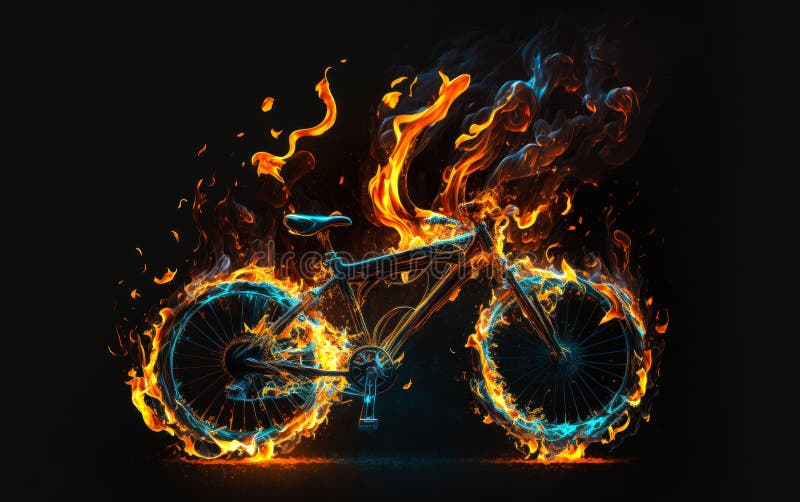 Flame Bicycle Stock Illustrations – 340 Flame Bicycle Stock ...