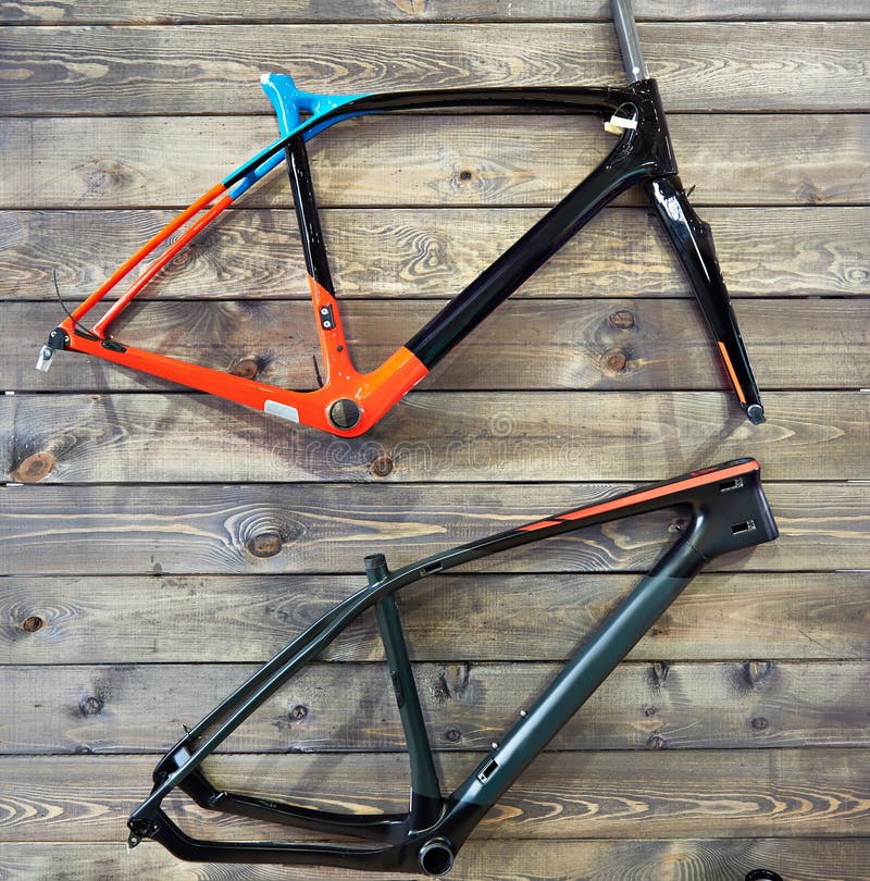 Bicycle Frames on Wooden Wall Stock Image - Image of frame, tool: 139629047
