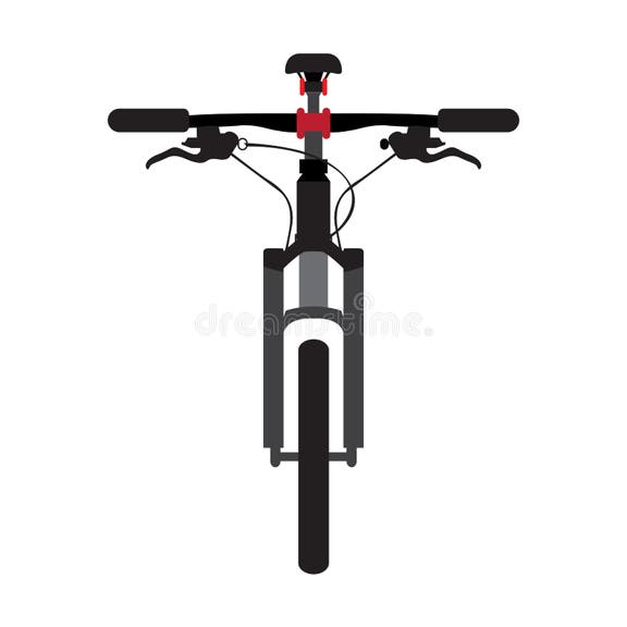 Bicycle front view stock vector. Illustration of cyclist - 116302389