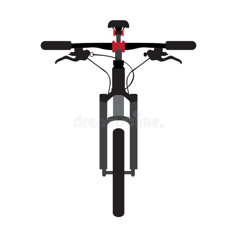 Bicycle front view stock vector. Illustration of cyclist - 116302389