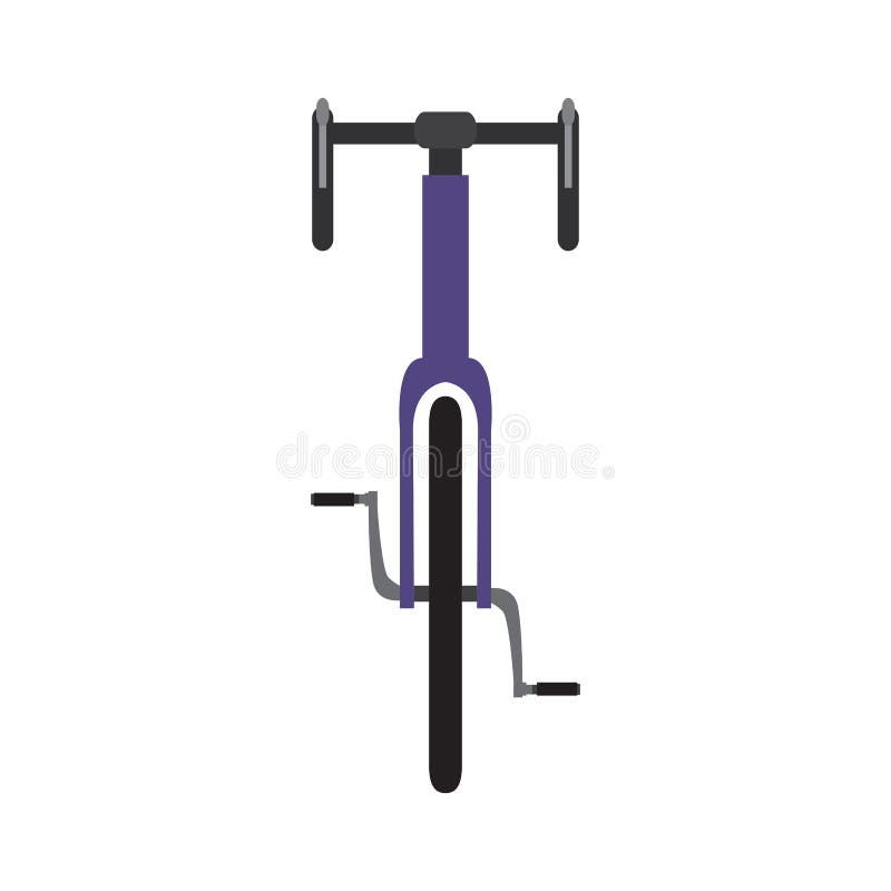 Bicycle front view stock vector. Illustration of bike - 116302374