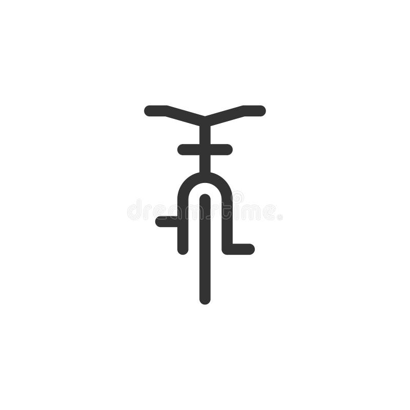 Bicycle Front View Icon. Detailed Set of Transport Icons. Premium ...