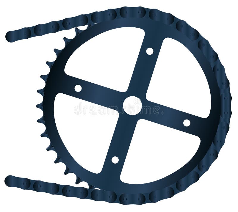 Bicycle Cogs stock vector. Illustration of cycle, rear - 64967632